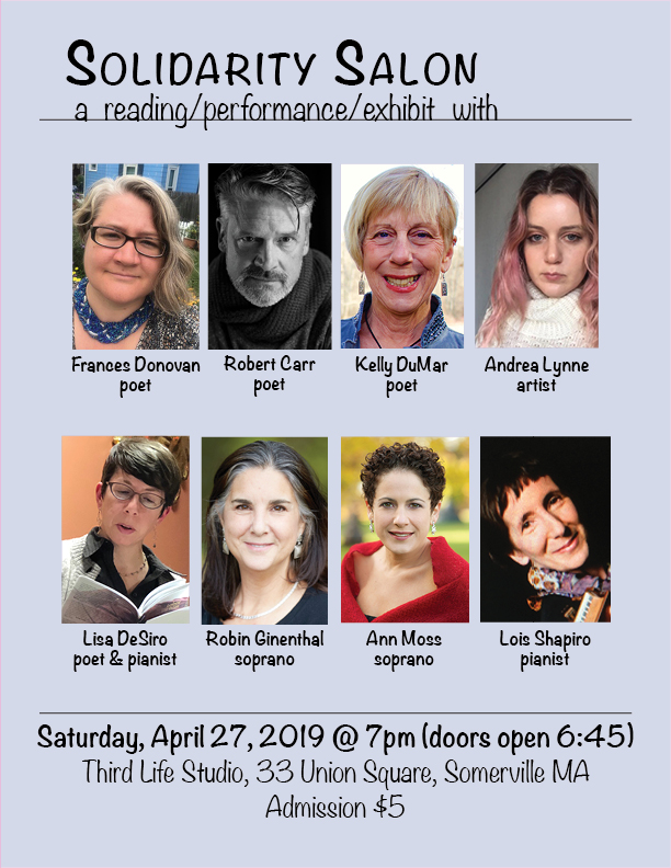 Come See Me Read at the Solidarity Salon, Saturday April 27, 2019 ...